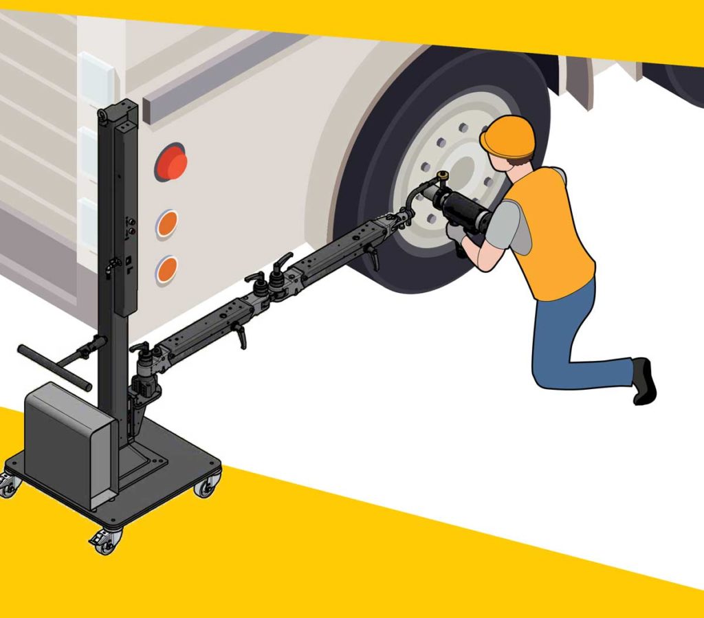 Trolley with Column - 3arm America